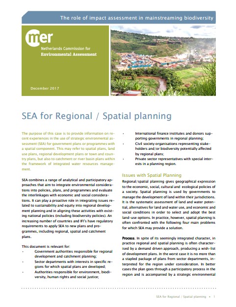 Biodiversity in environmental assessment for spatial planning - NCEA - EN